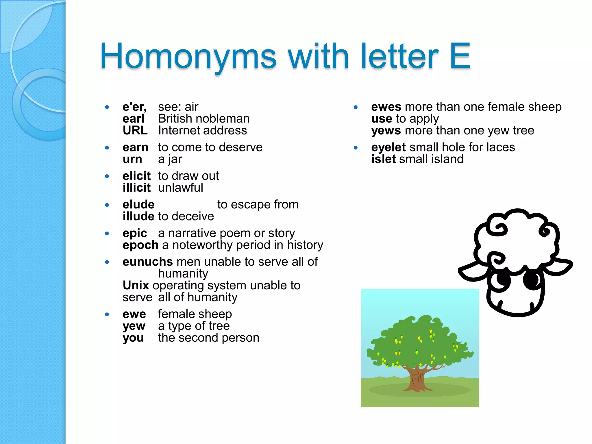 Homonyms | PPT