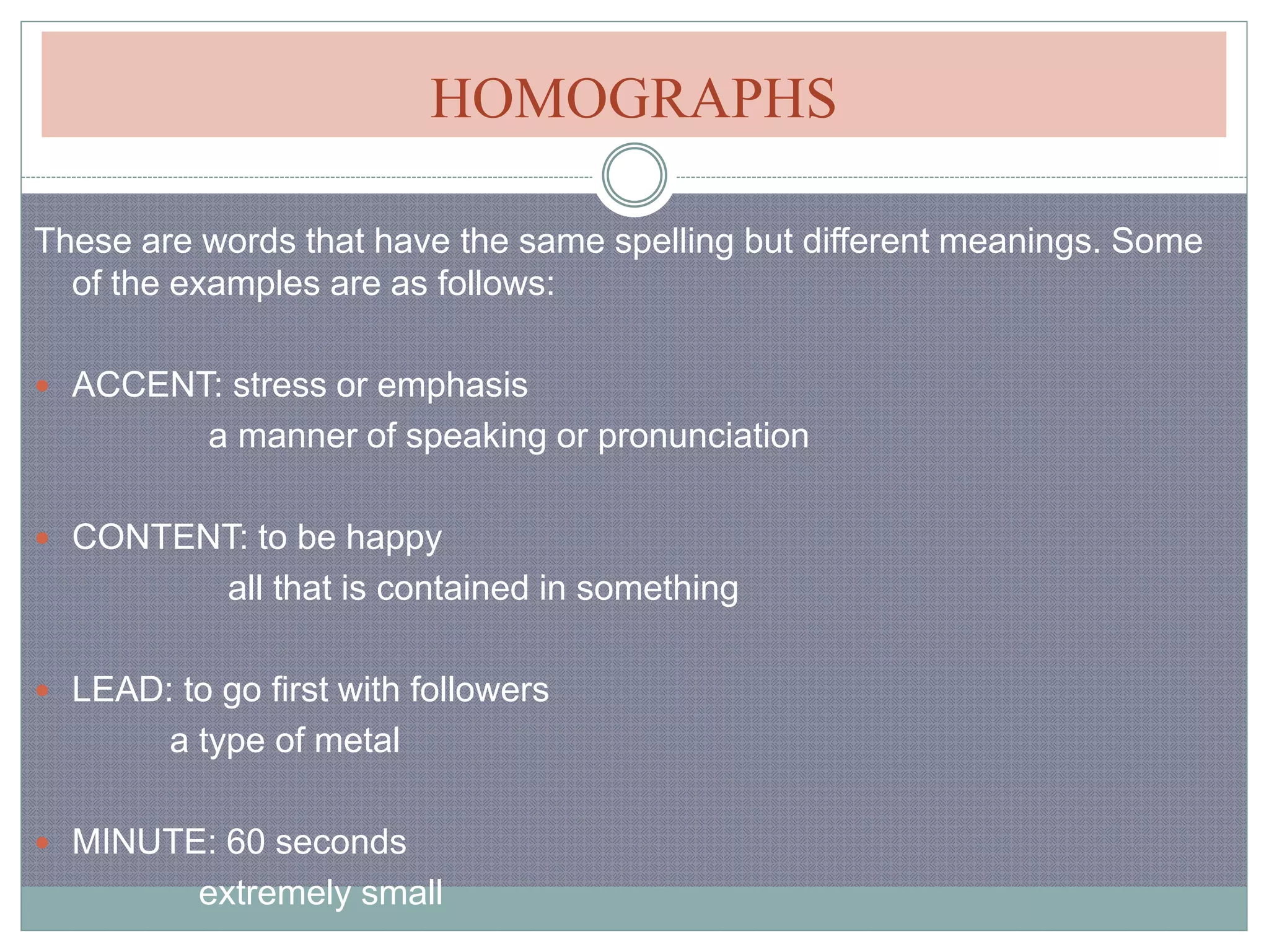 Homonyms | PPTX