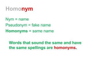 homonyms.ppt