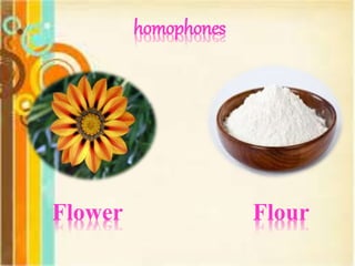 Homonyms and homophones | PPTX