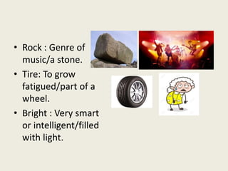 Homonyms and homophones | PPTX