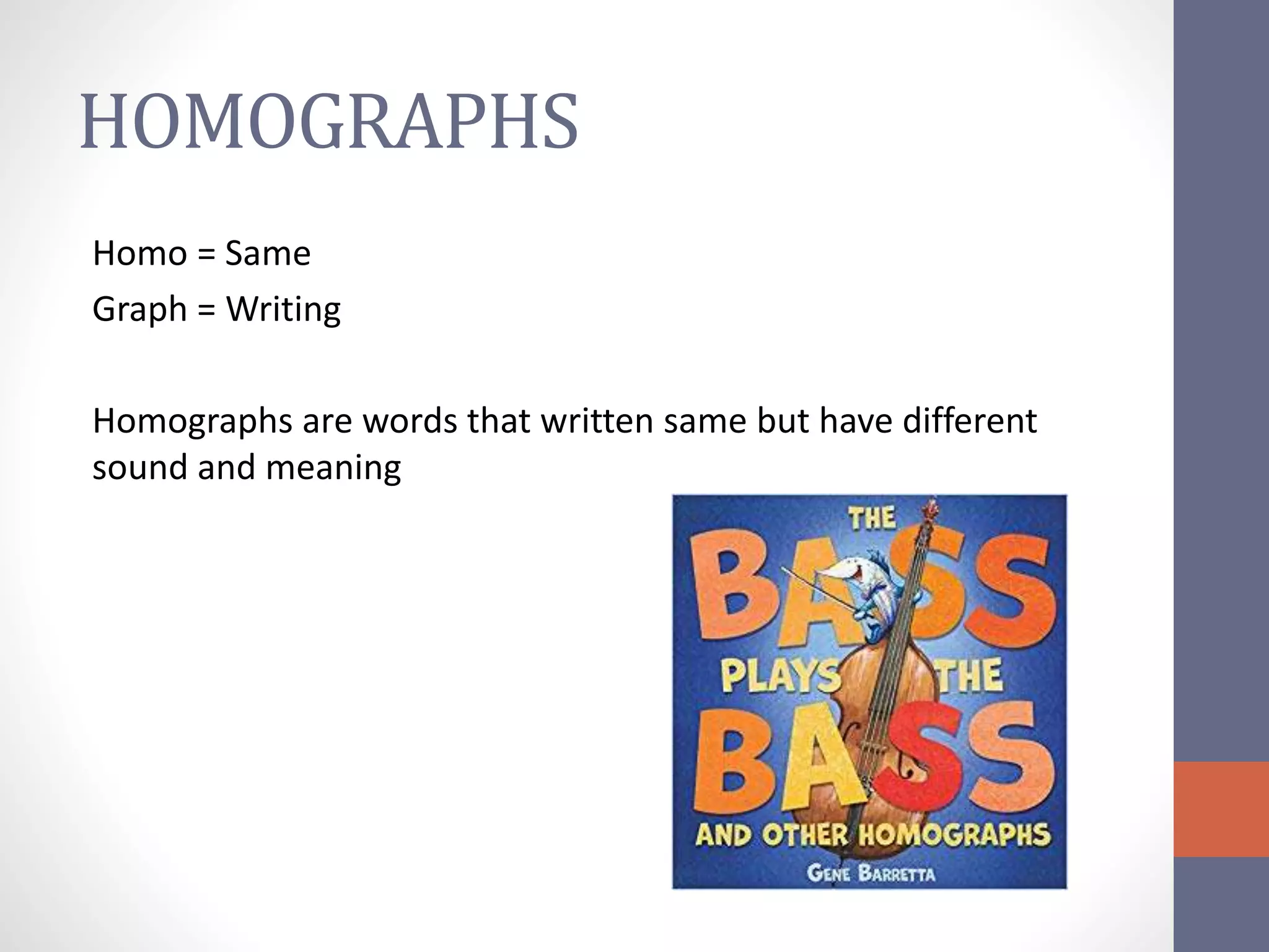 Homonyms, homophones, and homographs | PPTX