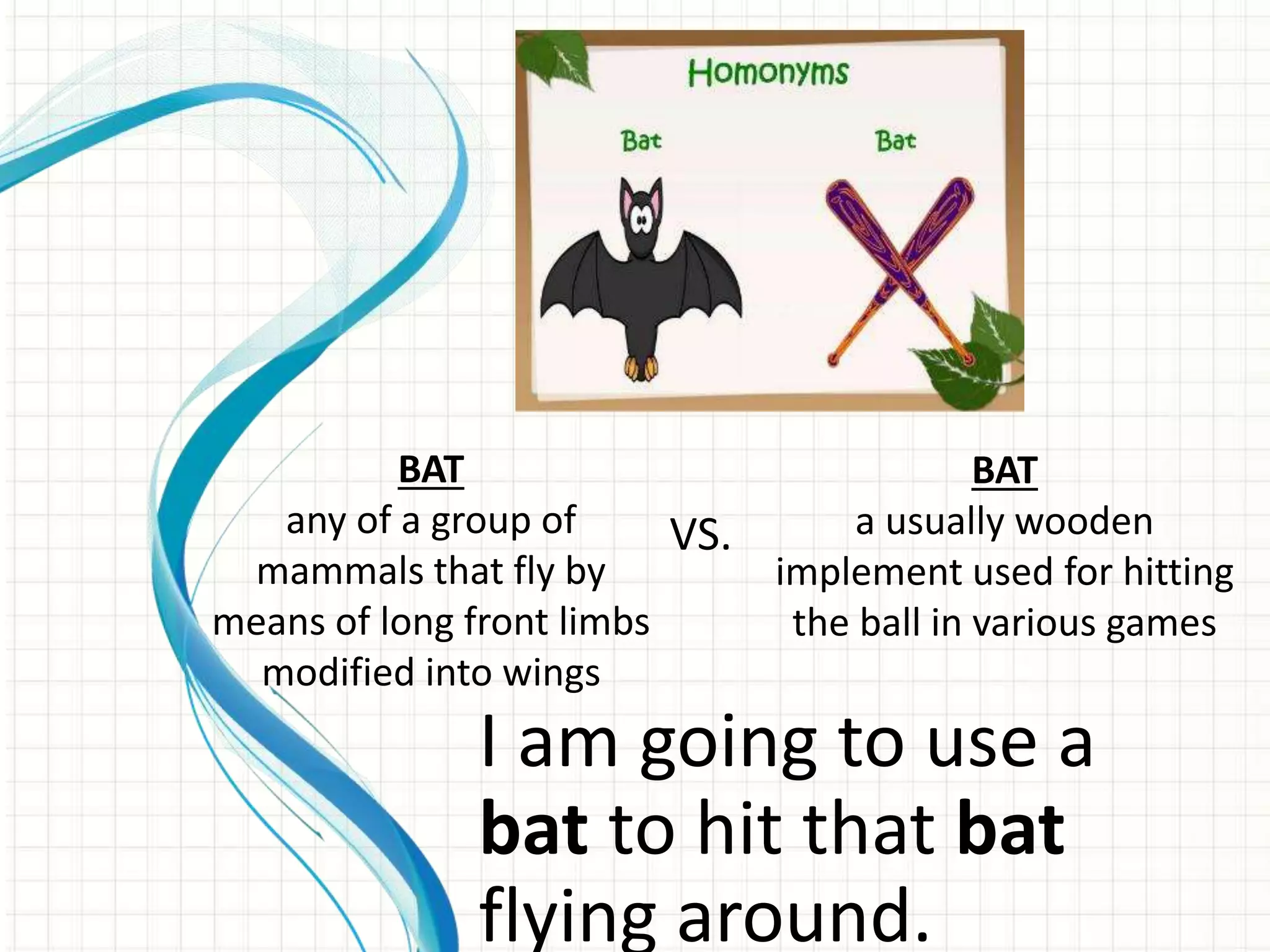 Homonyms presentation | PPTX