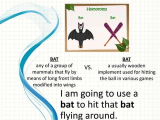 Homonyms presentation | PPTX