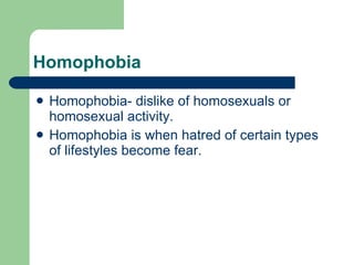 Homophobia | PPT