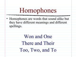 Homophone | PPT