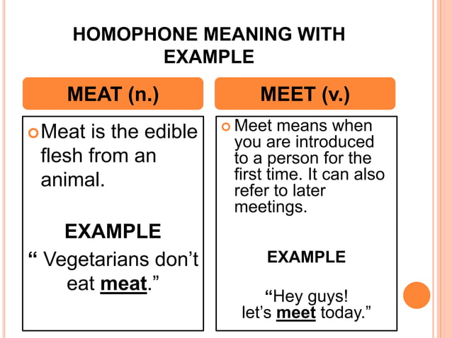 Homophone | PPT | Free Download