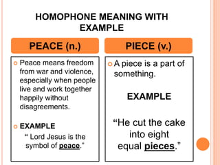 Homophone | PPTX