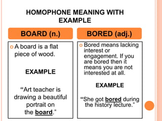 Homophone | PPTX