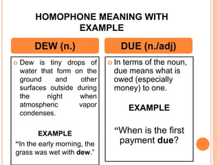 Homophone | PPTX