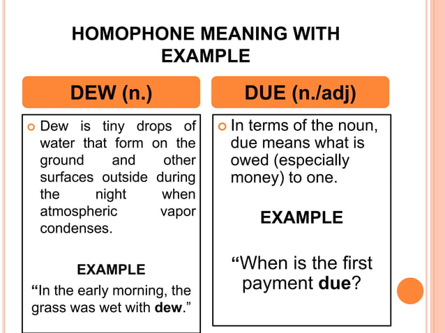 Homophone | PPTX