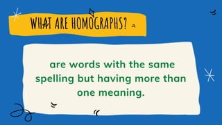 Homophone and homograph G3 | PPTX