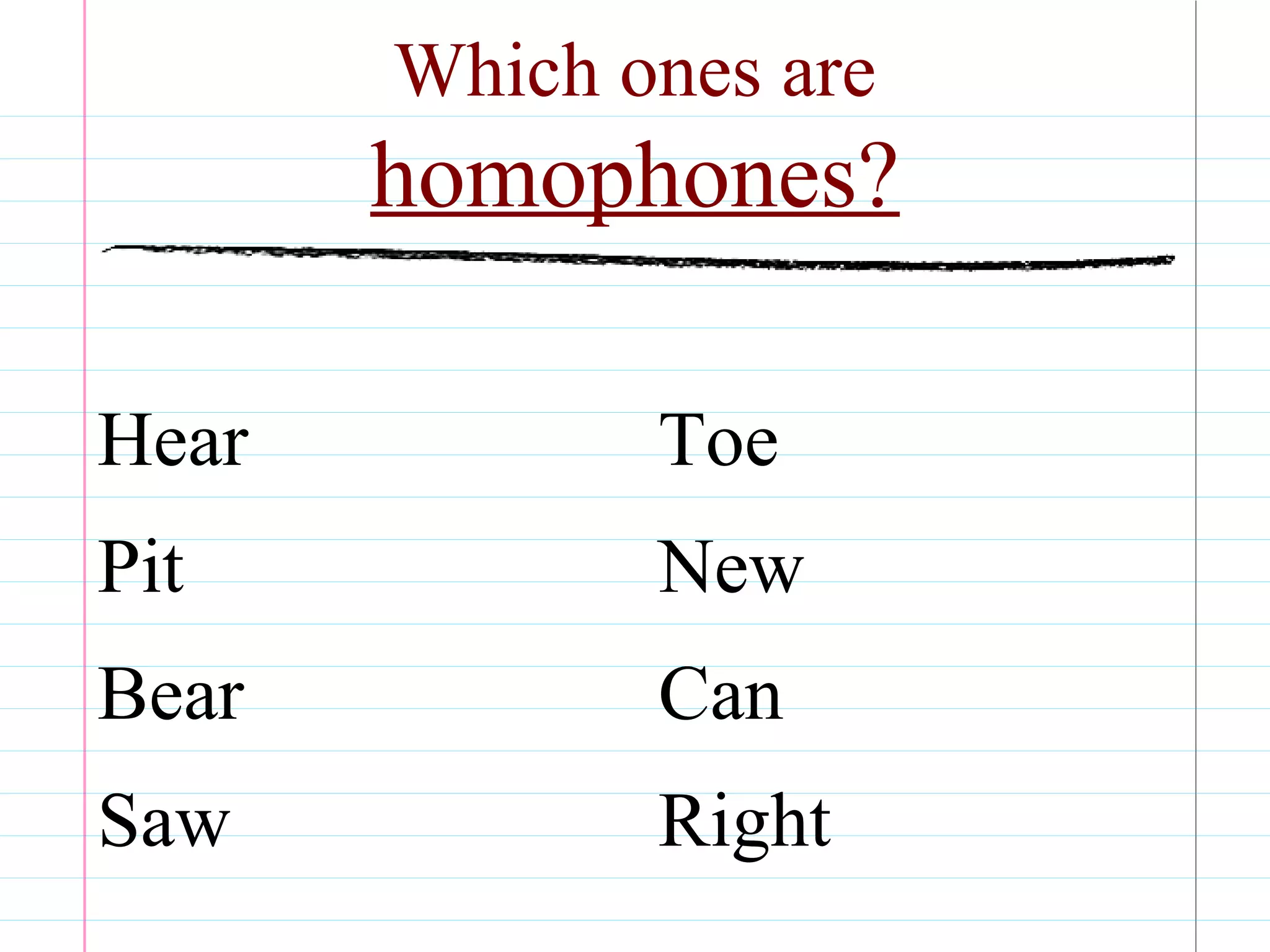 Homophone+homograph | PPT