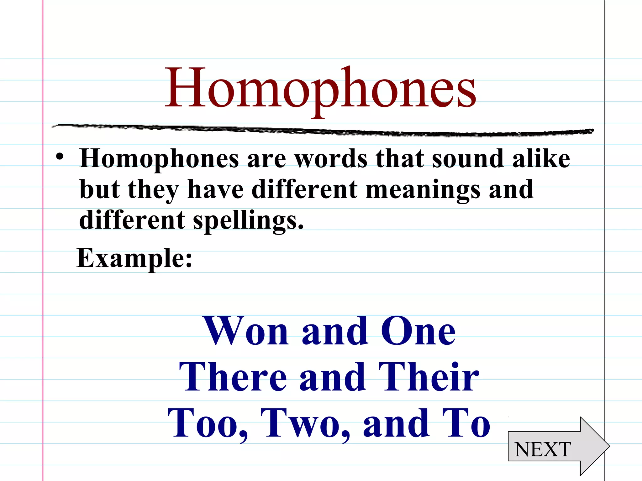 Homophone+homograph | PPT