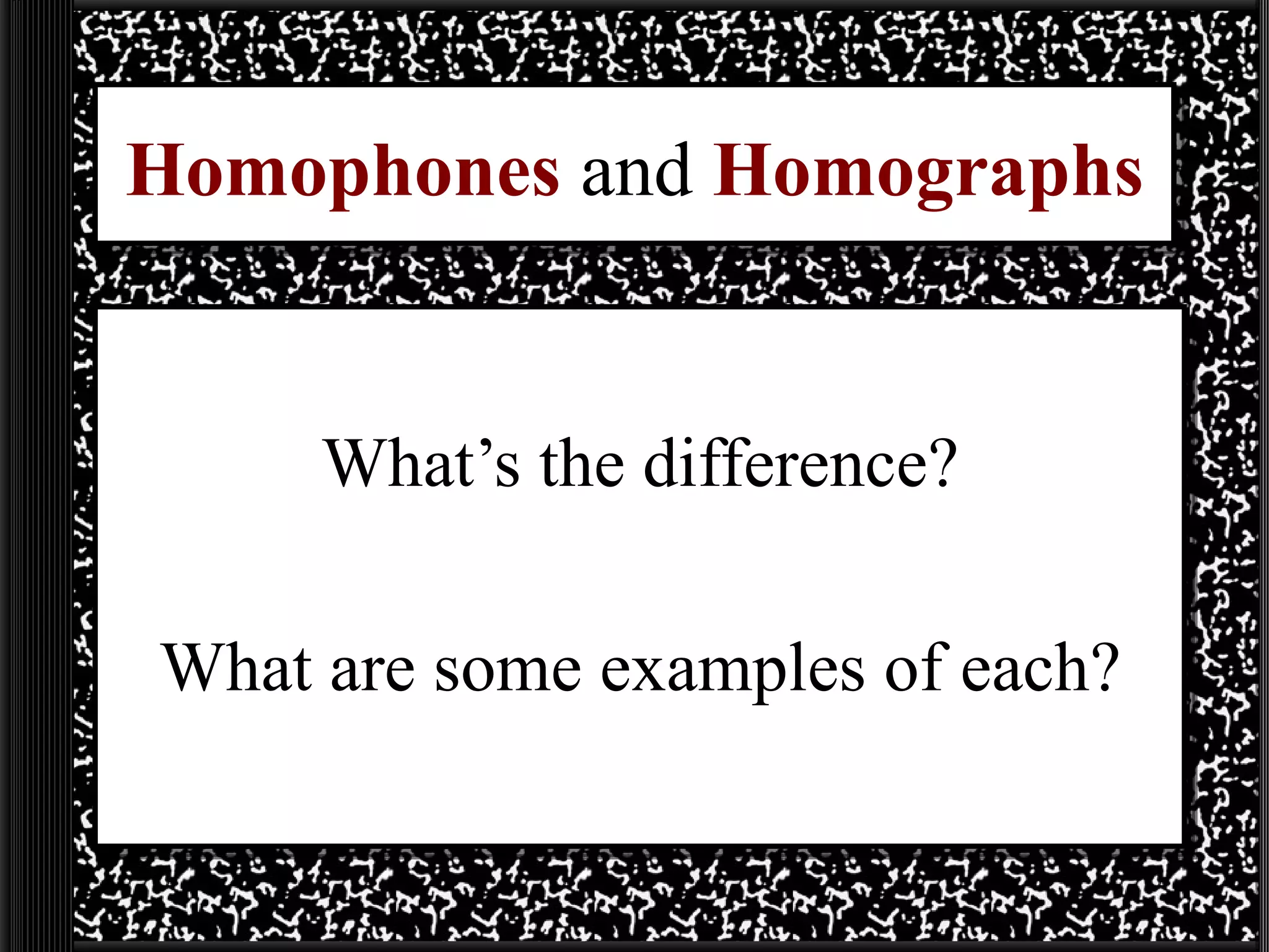 Homophone+homograph (amelia safitri) | PPT