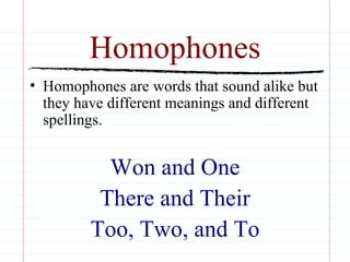 Homophone+homograph (amelia safitri) | PPT