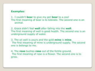 Homophone, homograph and homonym | PPTX