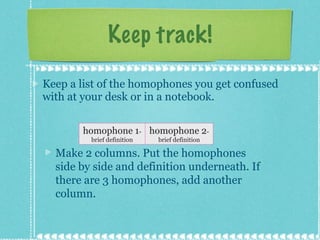 Homophone ppt | PPT