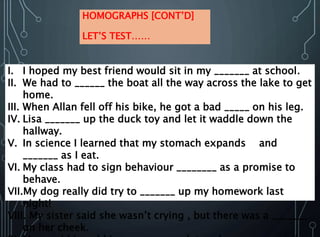 homophones-1-3.pptx For Grades 5th to 10th | PPT