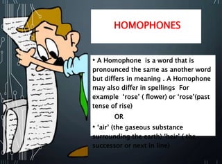 homophones-1-3.pptx For Grades 5th to 10th | PPT
