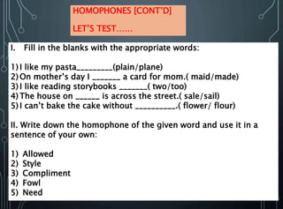 homophones-1-3.pptx For Grades 5th to 10th | PPT