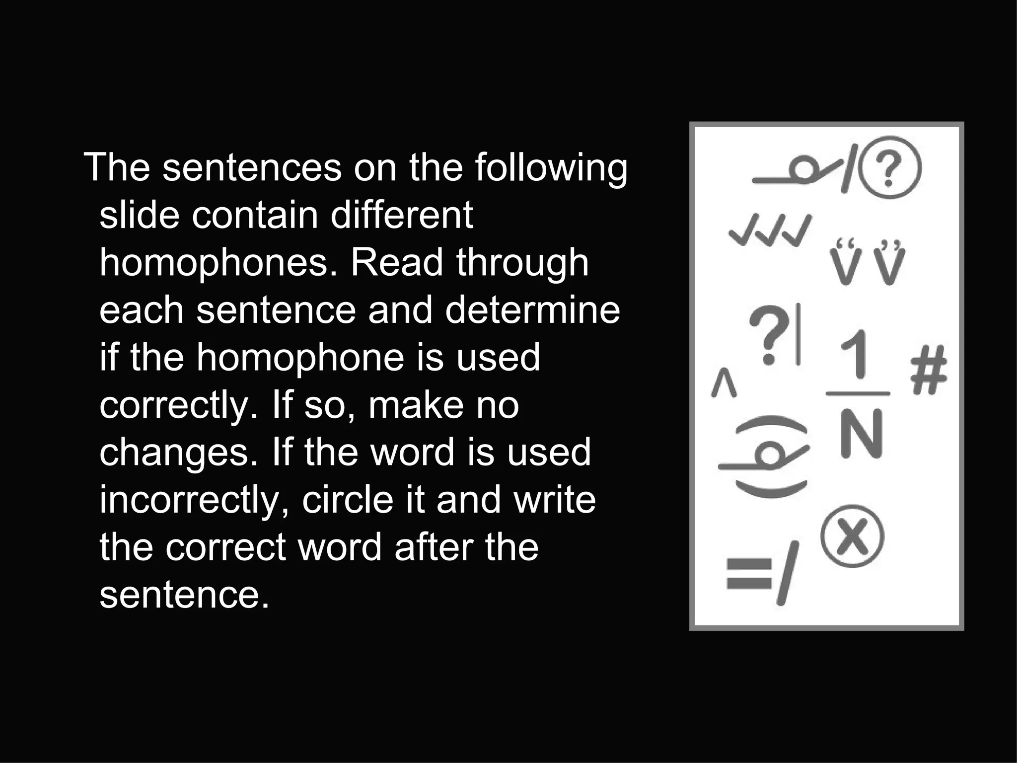 Homophones | PPT