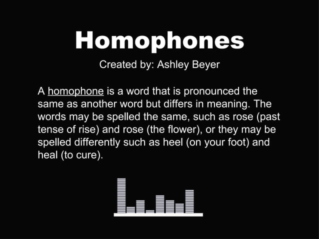 Homophones | PPT