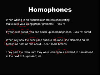 Homophones | PPT