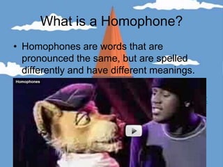 Homophones Lesson | PPTX