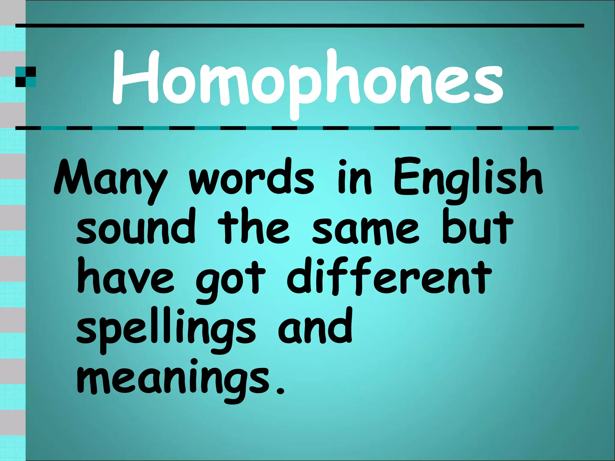 Homophones | PPT