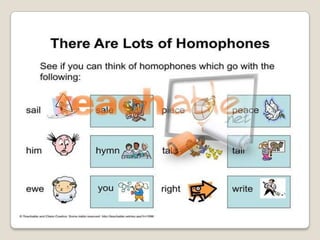 Fun with words: Homophones | PPTX