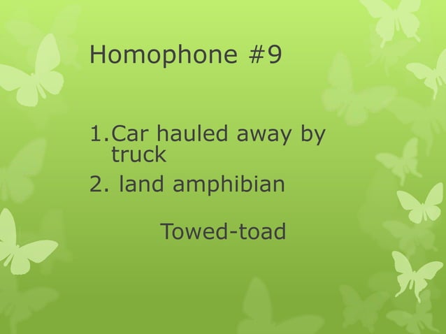 Homophones learning about them | PPTX