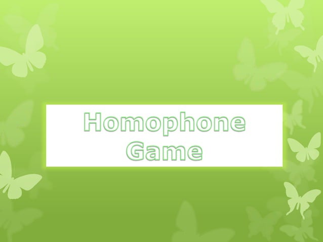 Homophones learning about them | PPTX