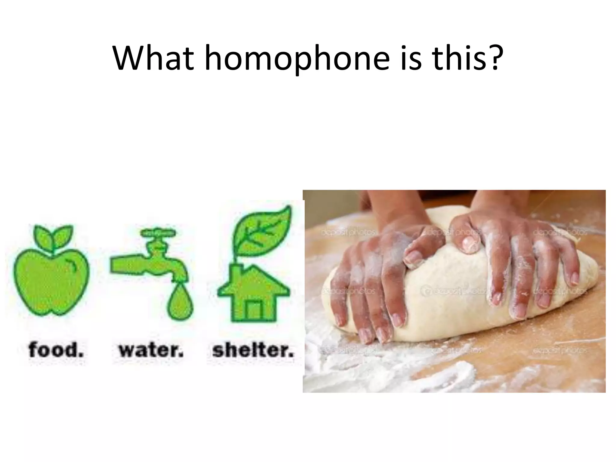 Homophones | PPTX