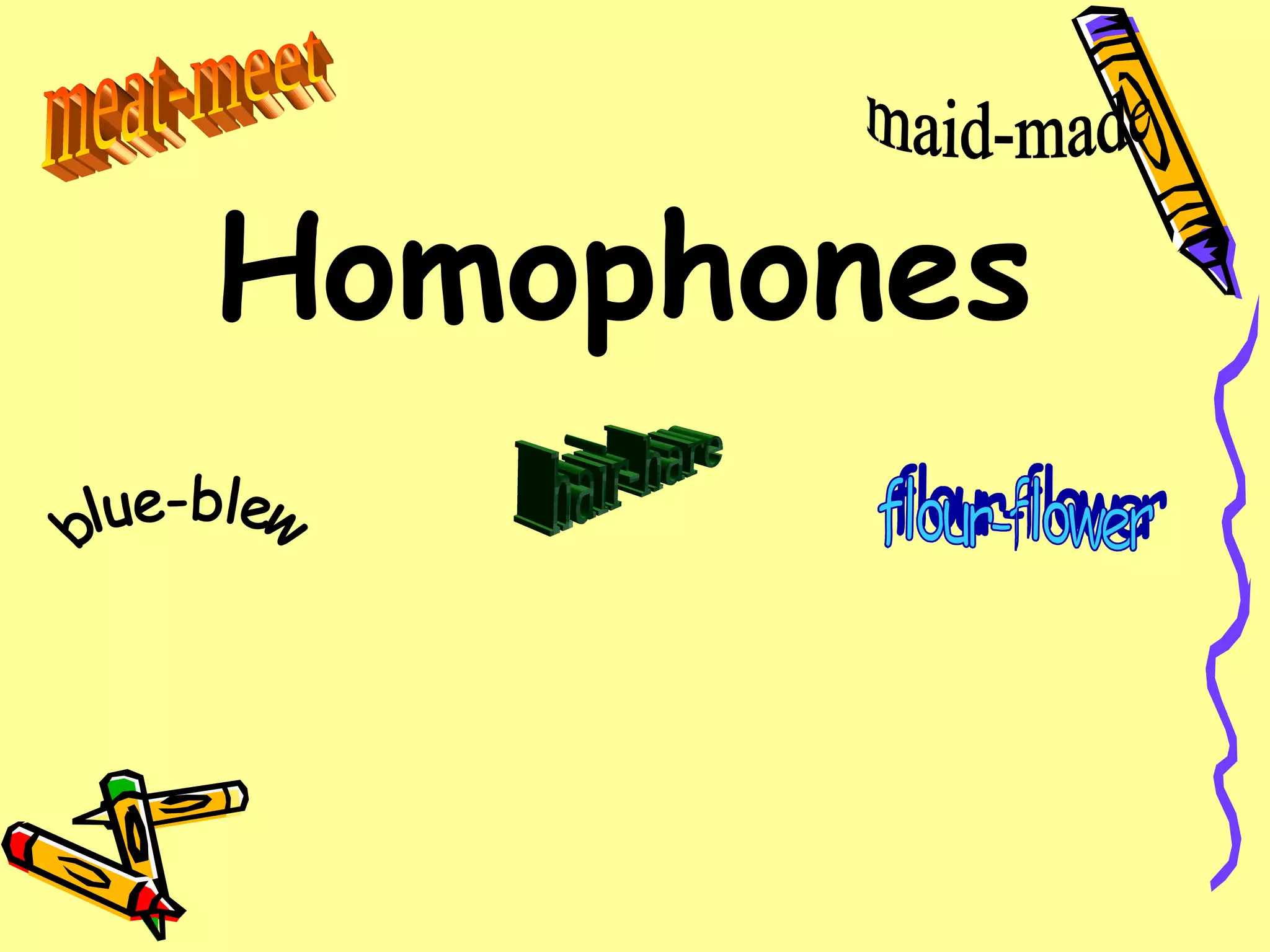 Homophones | PPT