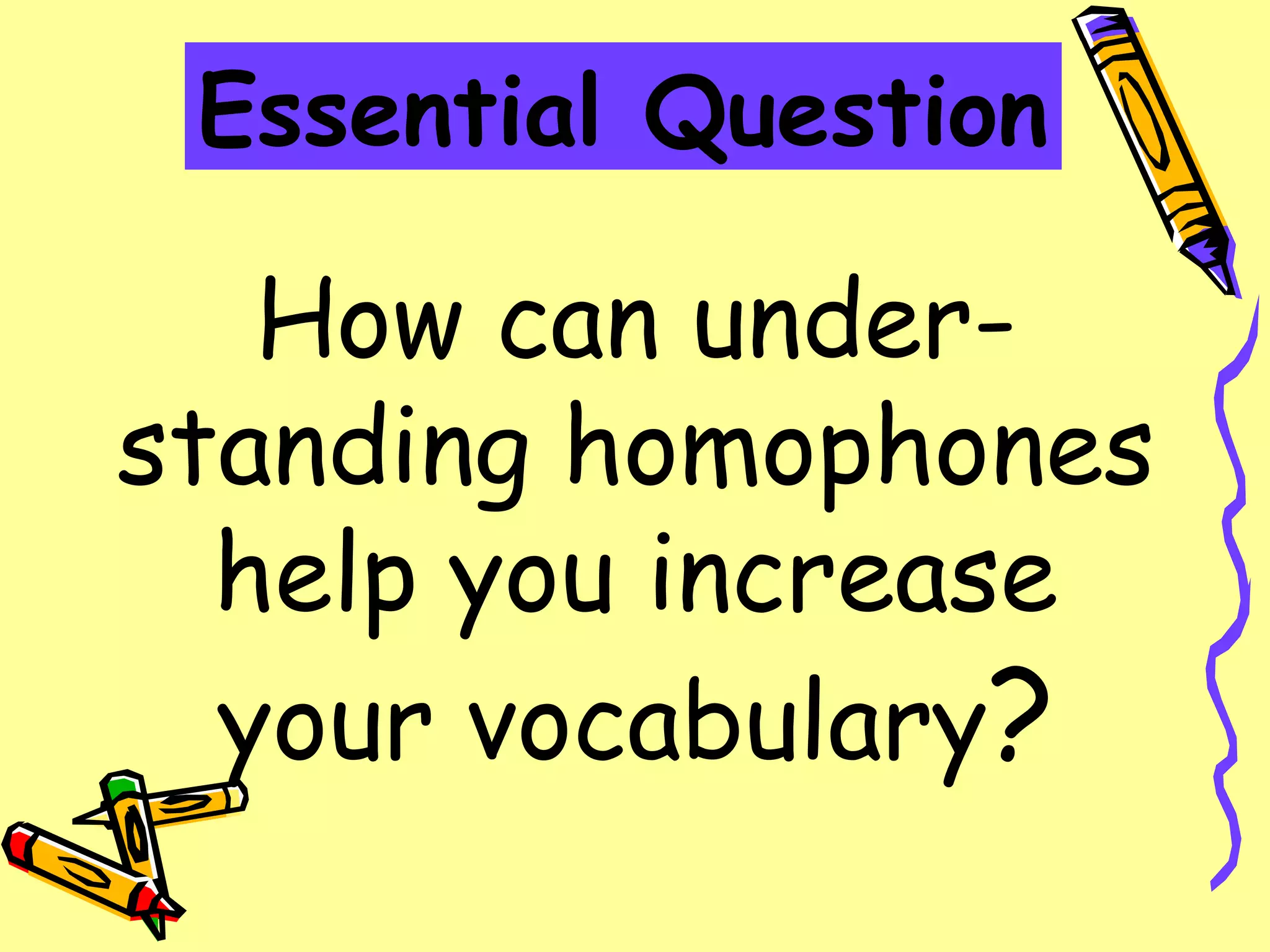 Homophones | PPT