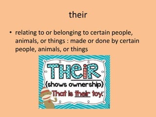 Homophones 18 | PPT