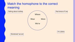 Homophones | PPTX