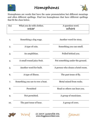 Homophones1 | PDF