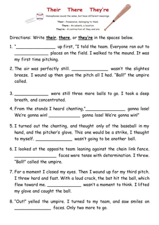 Homophones 2 worksheet | DOCX