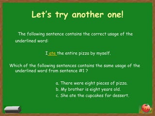 Homophones And Homographs | PPTX