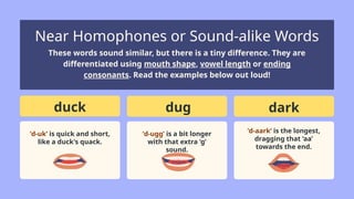 Homophones and Sound Alike Words Education Presentation in Purple ...
