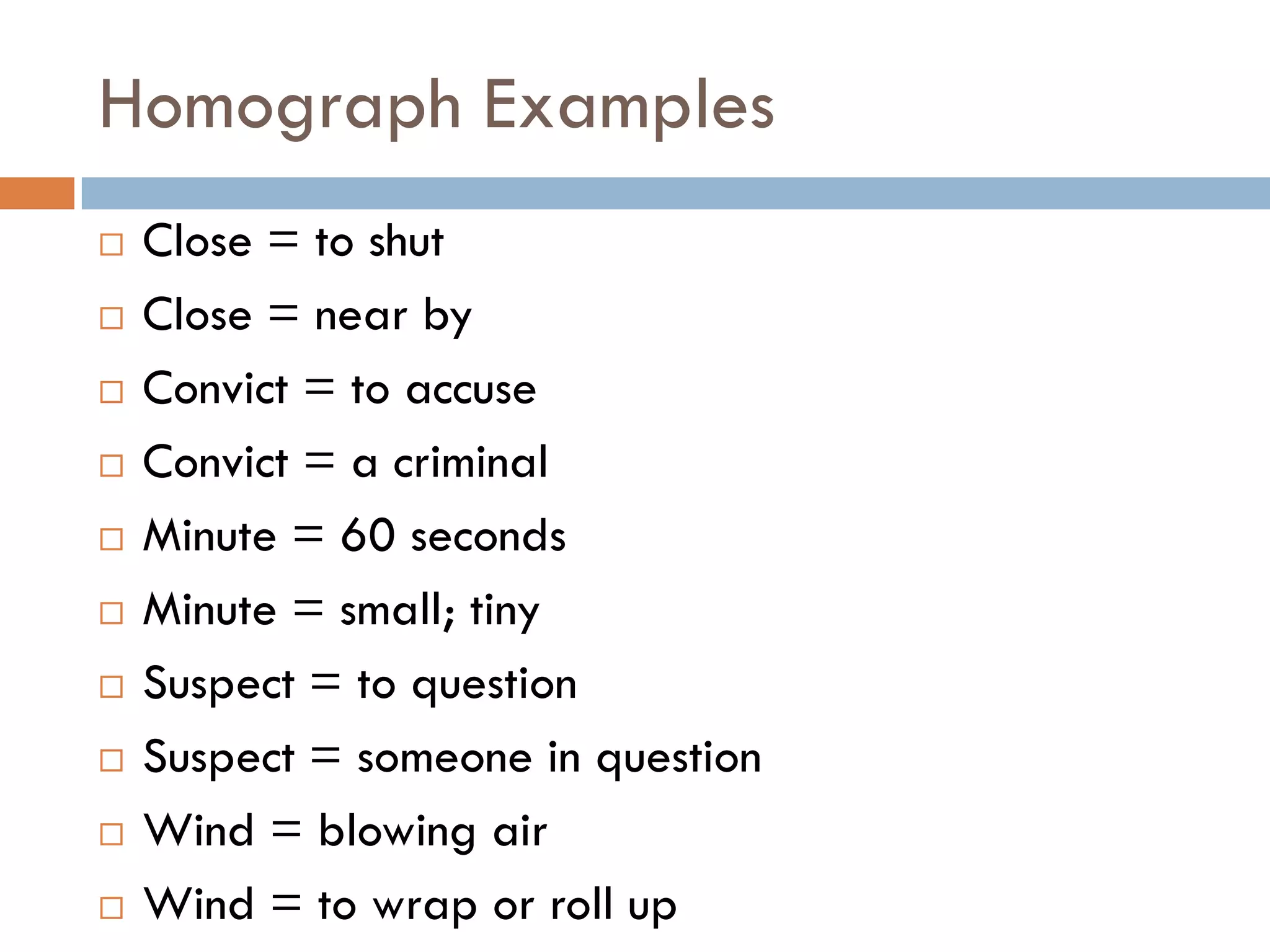 Homographs homophones and homonyms list in PDF. | PDF