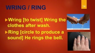 Homophones & homonyms | PPTX