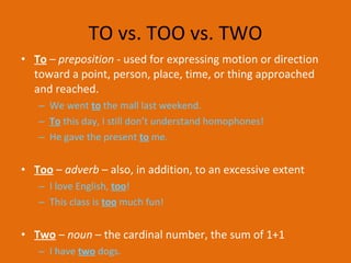 Homophones Powerpoint | PPT