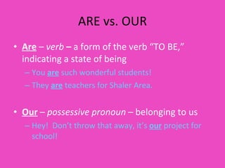 Homophones Powerpoint | PPT