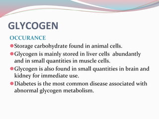 Homopolysaccharide glycogen | PPT
