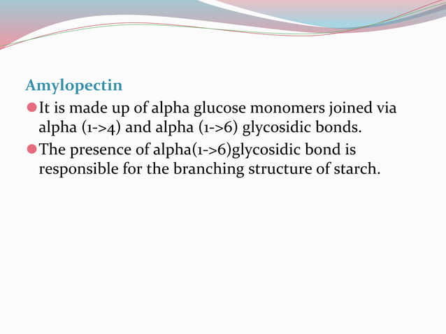 Homopolysaccharide starch | PPT