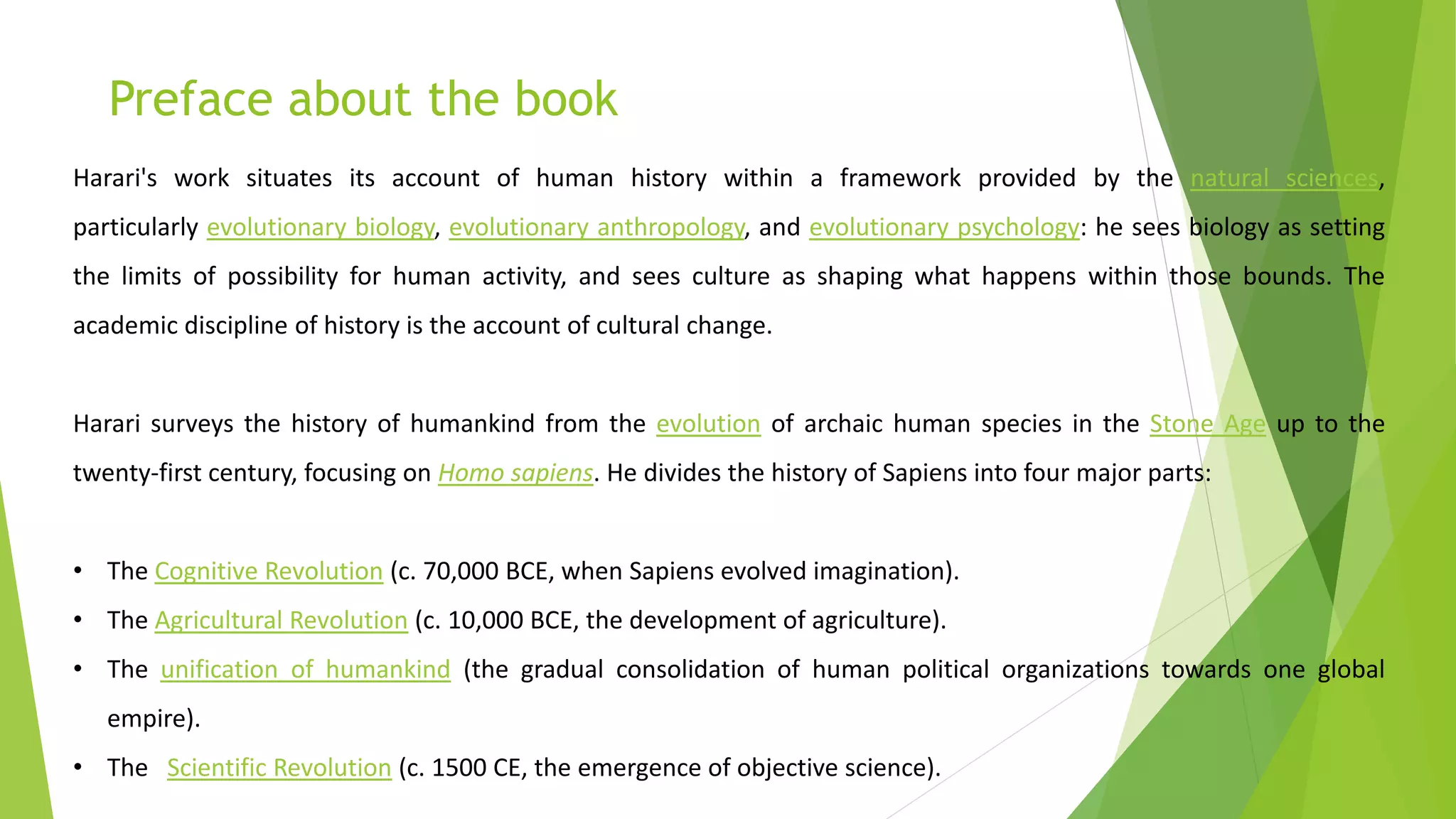 sapiens-a brief history of humankind | PPTX