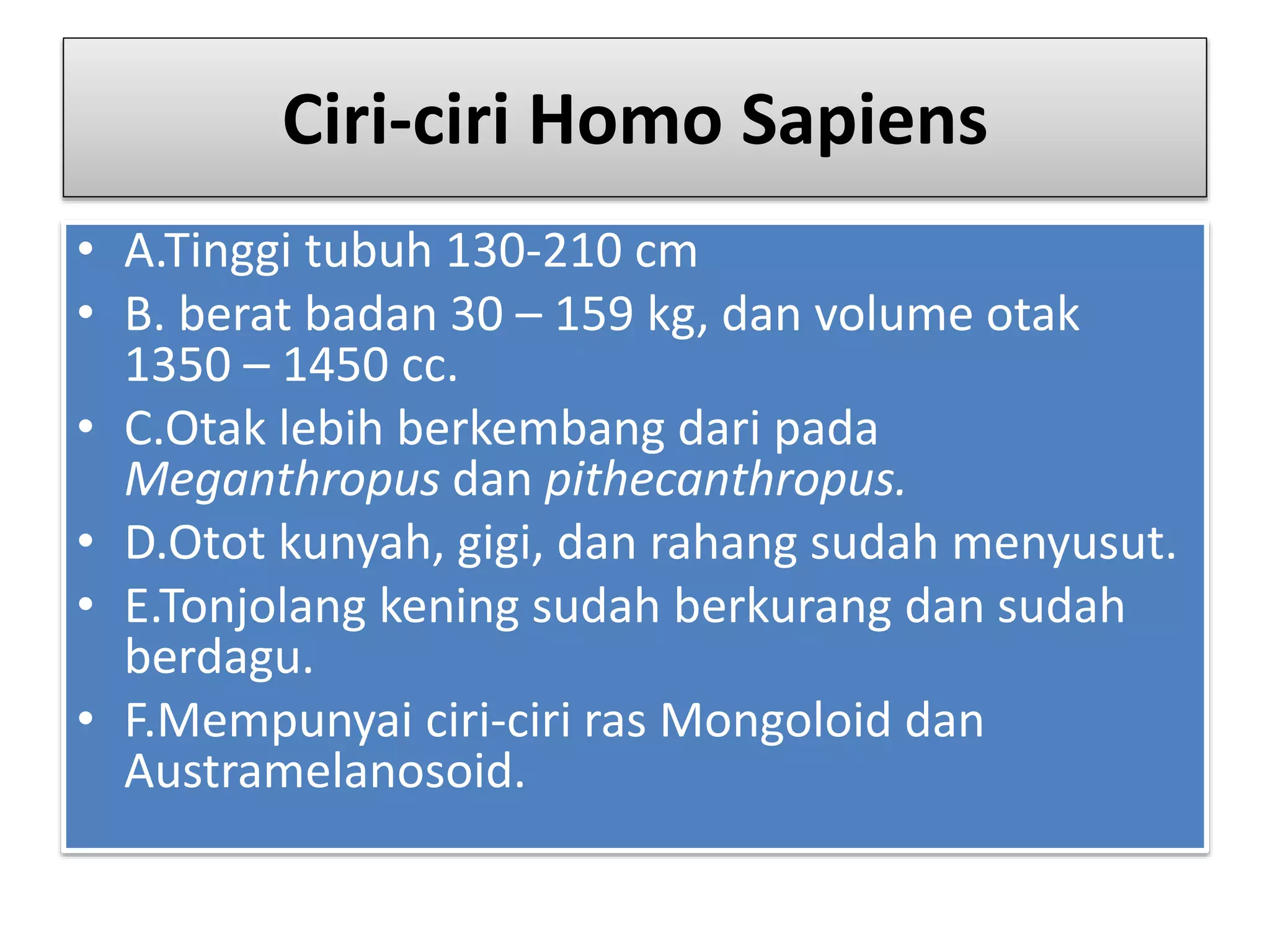 Homo sapiens | PPTX